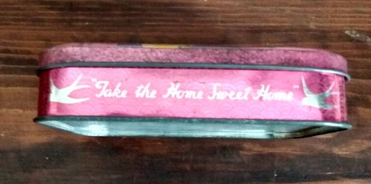 Harry Vincent Blue Bird Toffee Tin With Pansies, England Huntington ...