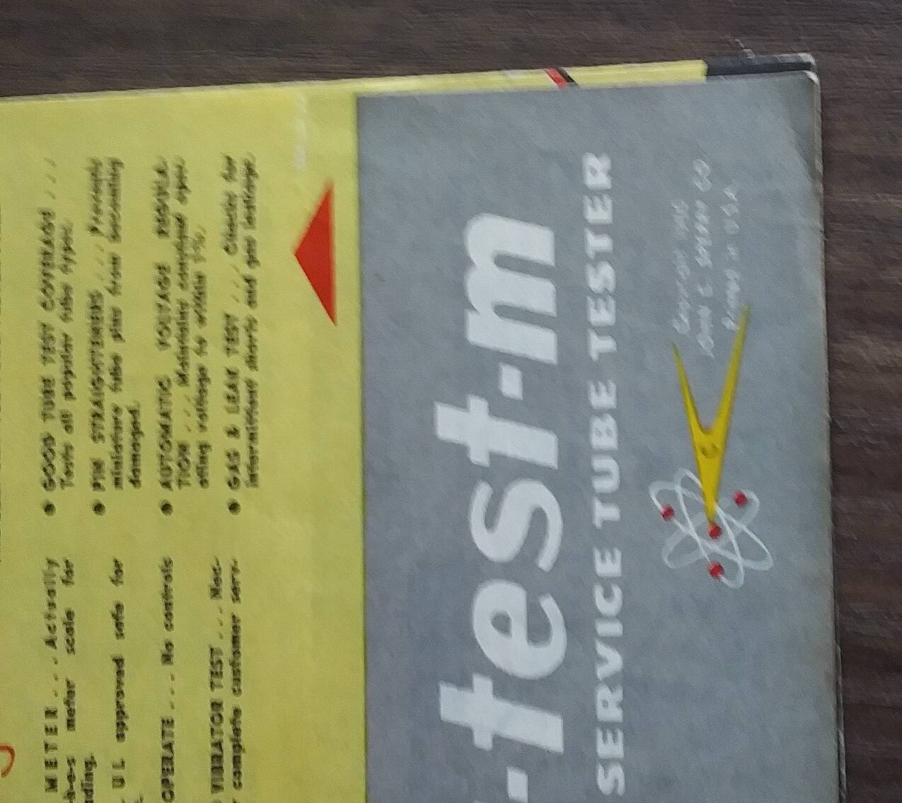 1960 U-test-m Self Service Tube Tester Pamphlet Trouble Shooting Tips ...