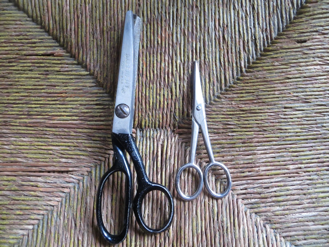 2 Pair Vintage Kleencut Scissors 7 1/2'' Pinking 5'' Forged Steel - Etsy