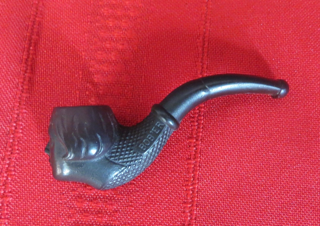 Mini Gutta Percha Bob'er Pipe Figurine Face Vintage Smoking Pipe - Etsy