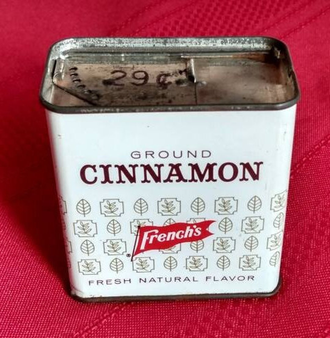 French's Ground Cinnamon Tin Canister With Original Contents Vintage - Etsy