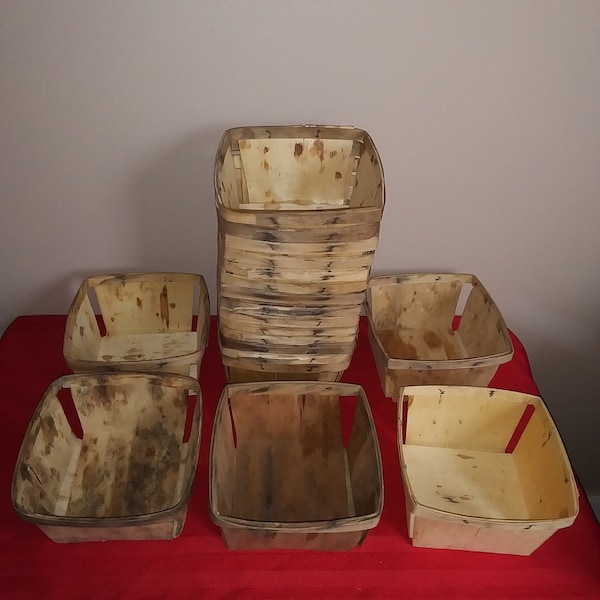 Wood Berry Baskets - Etsy
