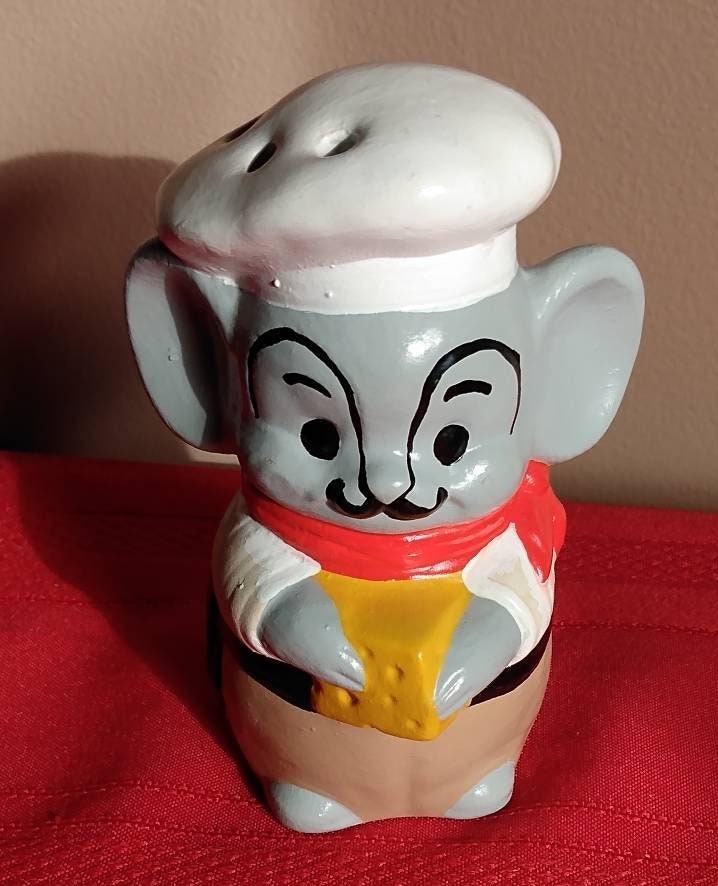 Vintage Mouse Cheese Shaker With Chef Hat Pottery - Etsy