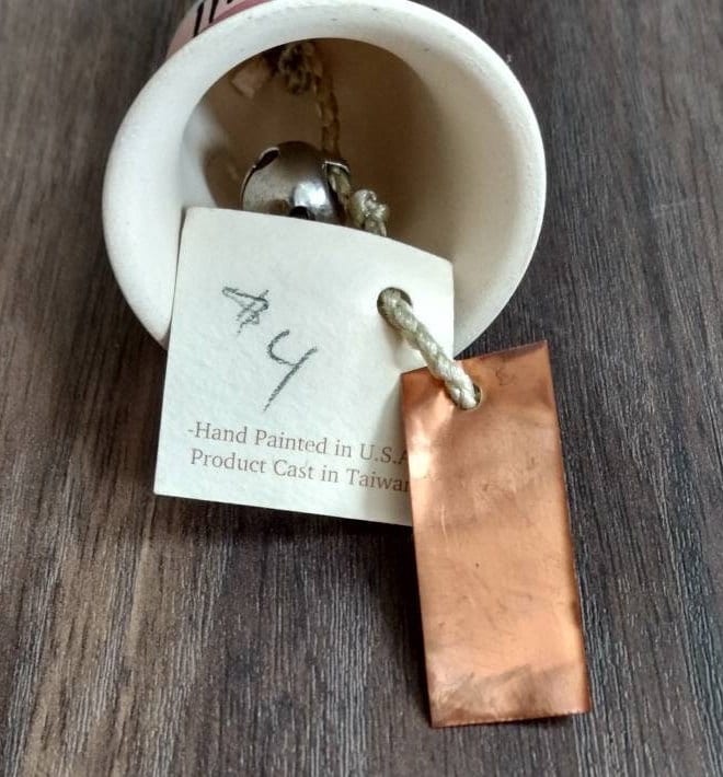 Tesa Hand Painted Bell by Maack Southwestern Bell With Tags - Etsy