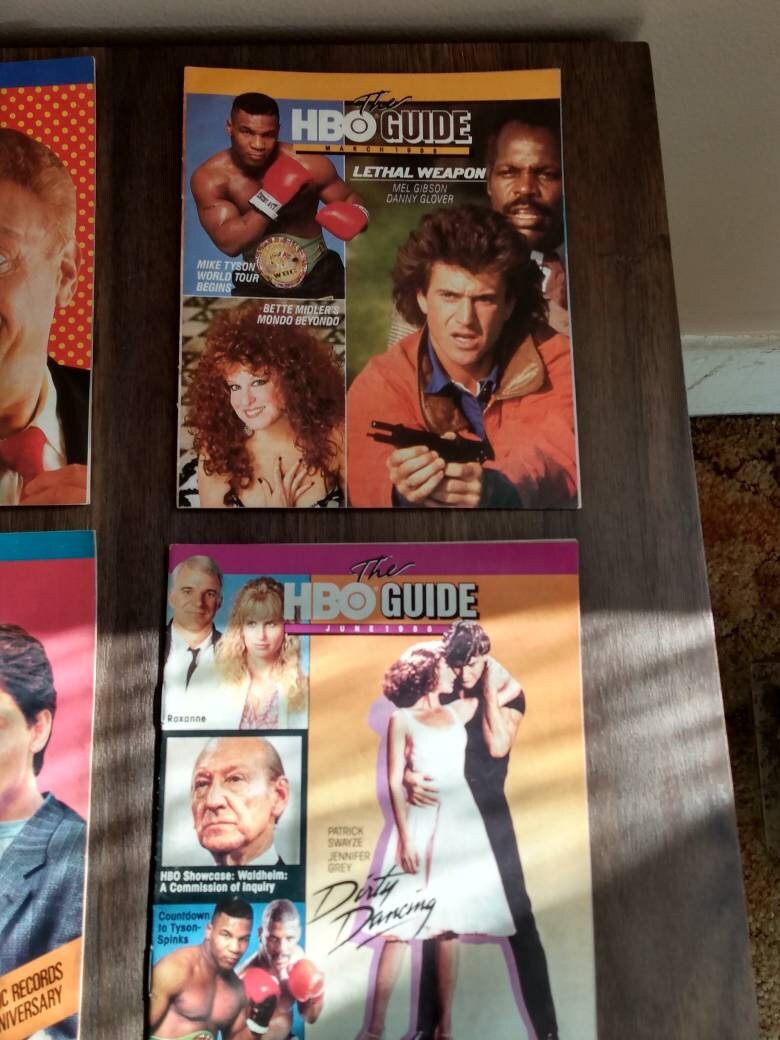 30 Vintage HBO Guides 1986 1987 1988 HBO Movies From the 80s Booklets ...