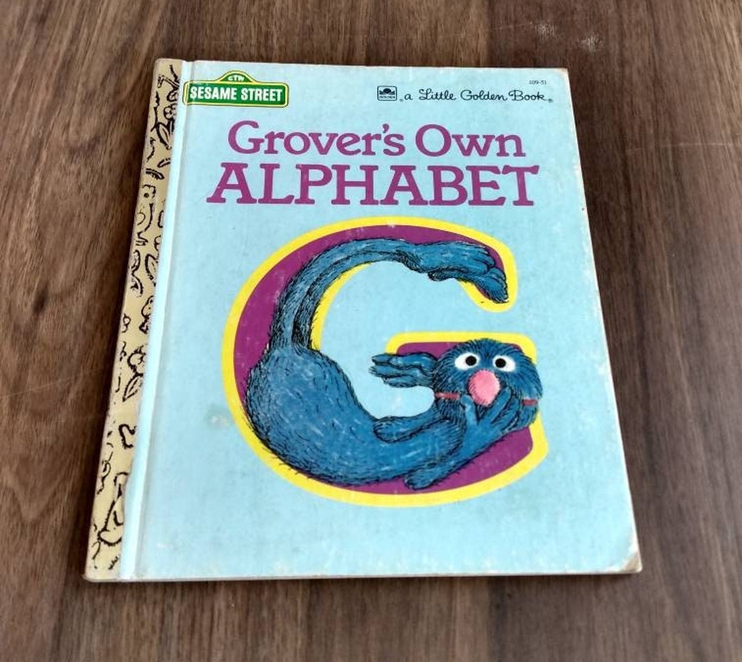 Sesame Street Book Grovers Own Alphabet a Little Golden Book Children's ...