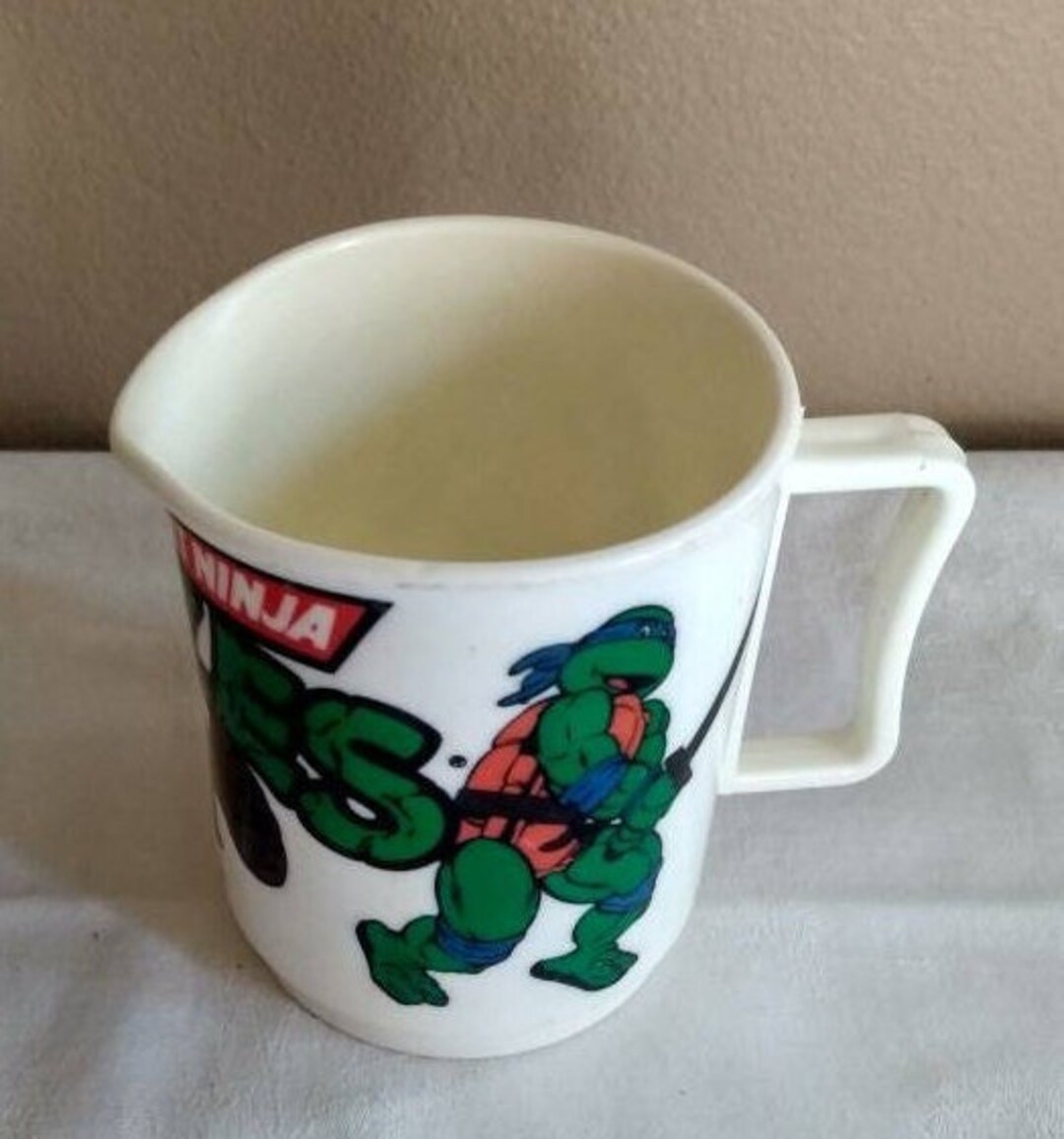 1989 Teenage Mutant Ninja Turtles Plastic Cup With Handle and Spout ...