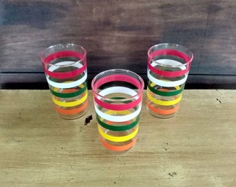 Vintage Fiesta Glasses - Etsy