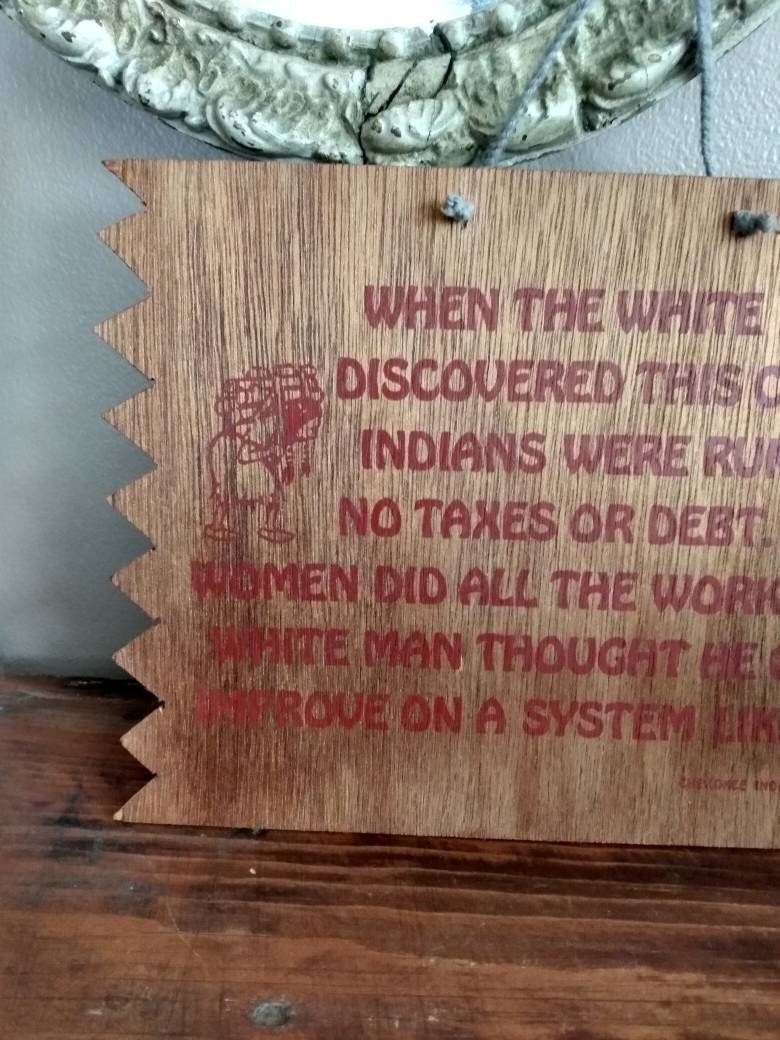Cherokee Indian Philosophy Wood Sign Wall Hanging Decor - Etsy