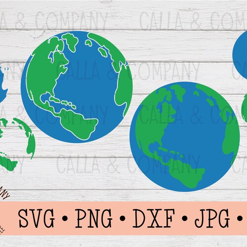 Earth Clip Art/earth Svg/world Svg /print and Cut File/digital - Etsy