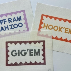 TCU Needlepoint Canvas - Etsy