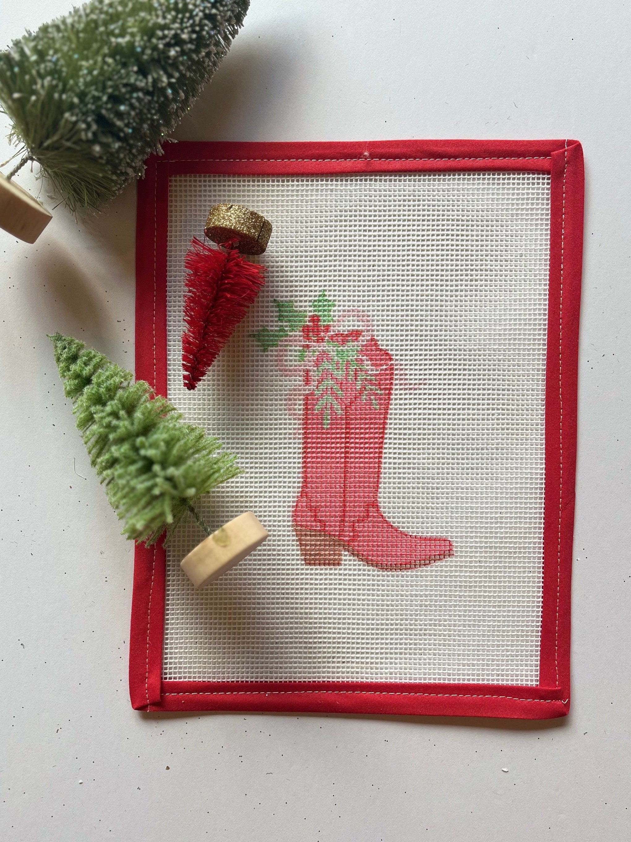 Cowboy Boot Needlepoint Canvas - Etsy