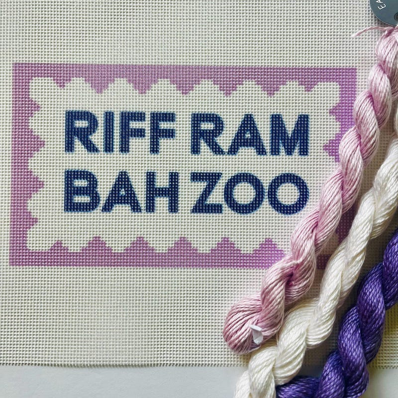 Blue Needlepoint Canvases - Etsy