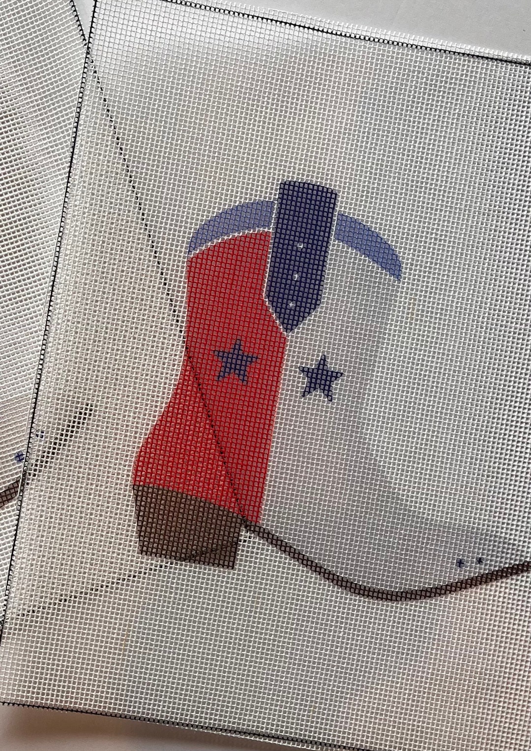 Texas Cowboy Boot Needlepoint Canvas - Etsy