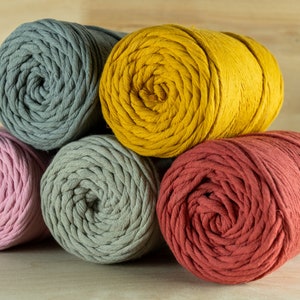 Macrame Cord 3mm 115 Meters Cotton Cord Macrame Supplies - Etsy