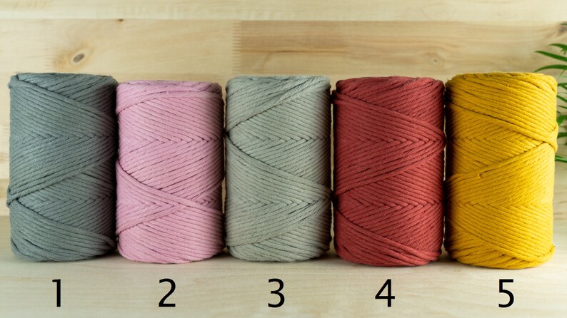 Macrame Cord 3mm 115 Meters Cotton Cord Macrame Supplies - Etsy