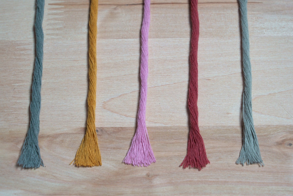 Macrame Cord 3mm 115 Meters Cotton Cord Macrame Supplies - Etsy