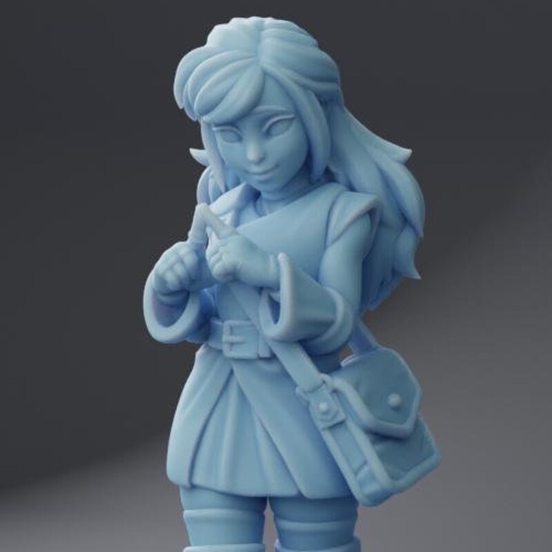 Dnd Miniature Human Girl - Etsy