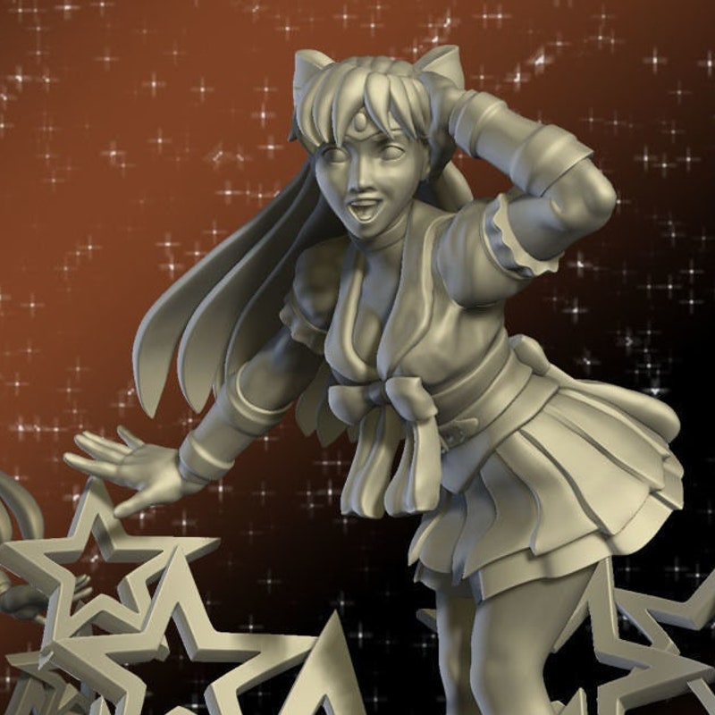 Sailor Moon Dnd Miniature - Etsy