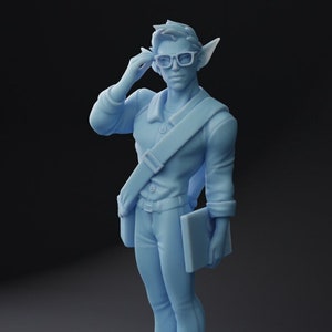 Asciilyan, the Elf Programmer Dnd Miniature - Twin Goddess Miniatures ...