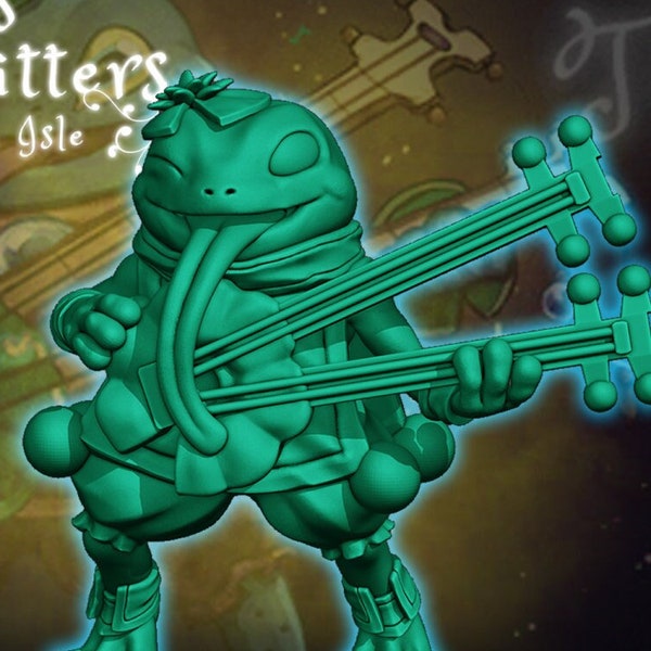 Frog Bard Miniature - Etsy