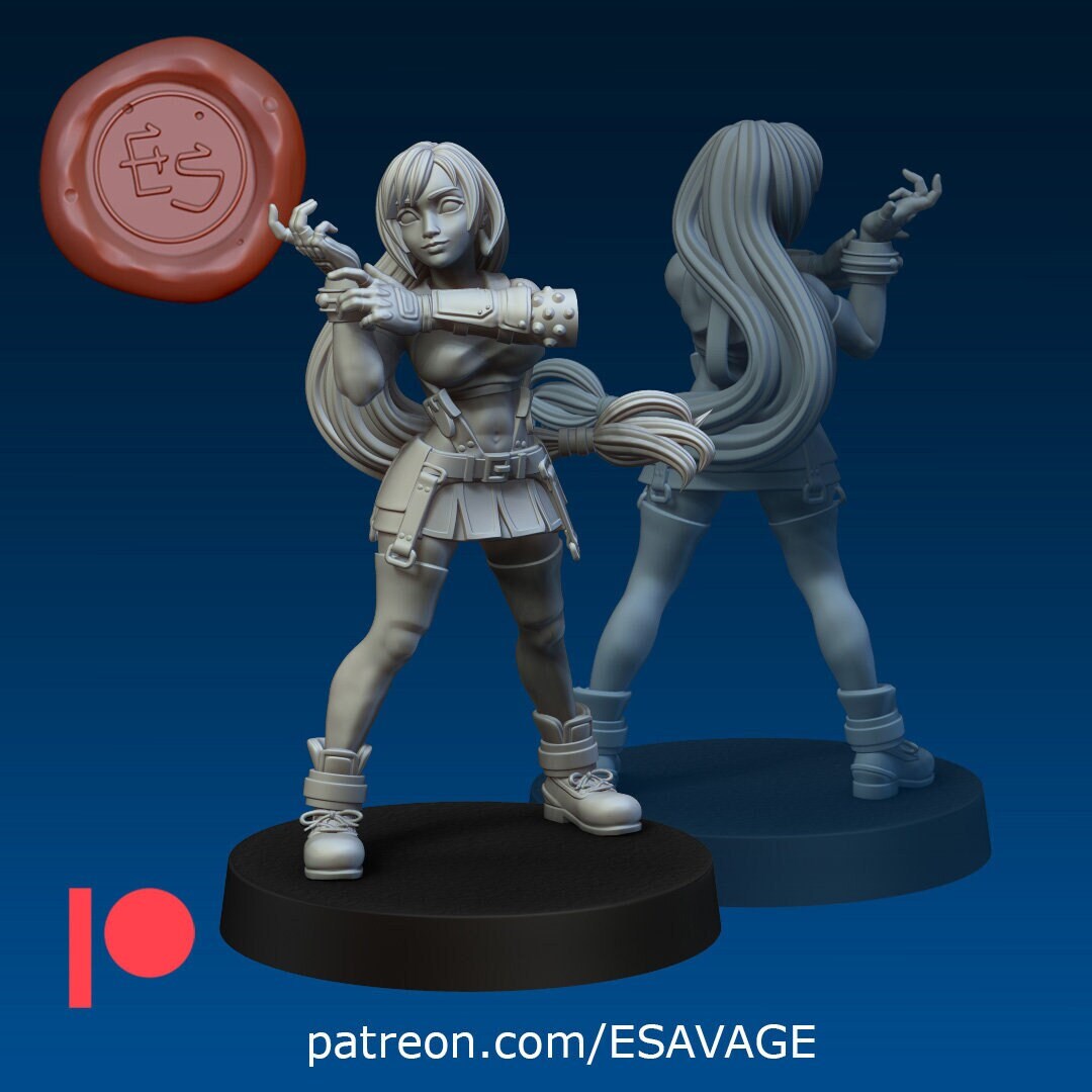 7th Heaven Boxer 32mm Dnd Miniature - Ethan Savage Studios - Etsy