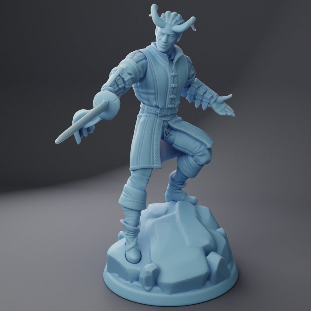 William the Warlock 32mm Miniature - Twin Goddess Miniatures - Etsy