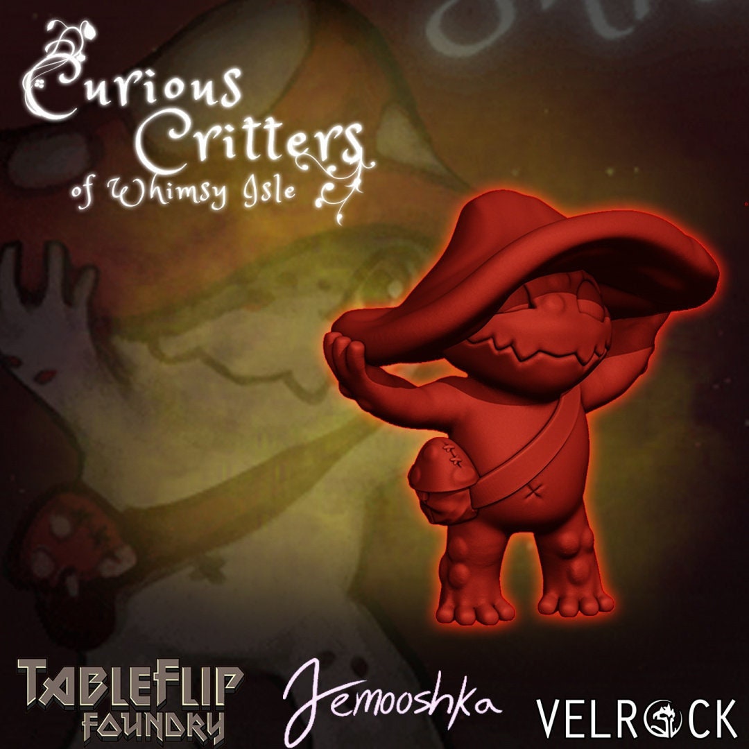 Shroomite Familiar Dnd Miniature - Velrock Art Miniatures - Etsy
