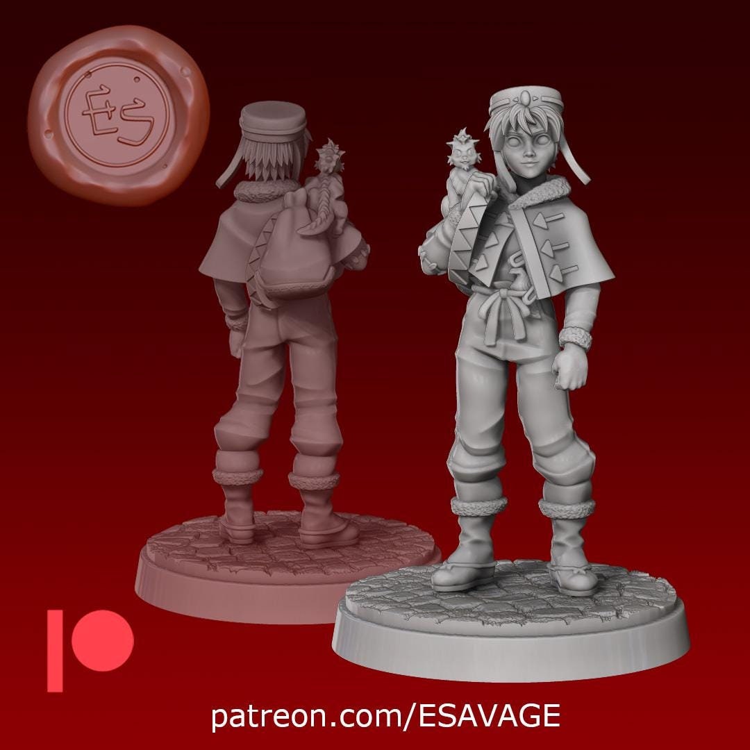 Moon Boy 32mm Dnd Miniature - Ethan Savage Studios - Etsy