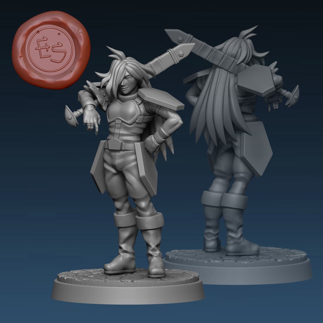 Dimwitted Human Male Warrior 32mm Dnd Miniature - Ethan Savage Studios ...