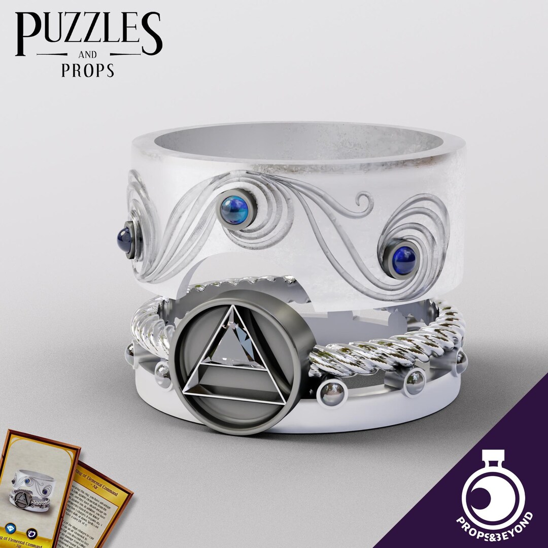 Ring of Elemental Command Air - Puzzles & Props - Etsy