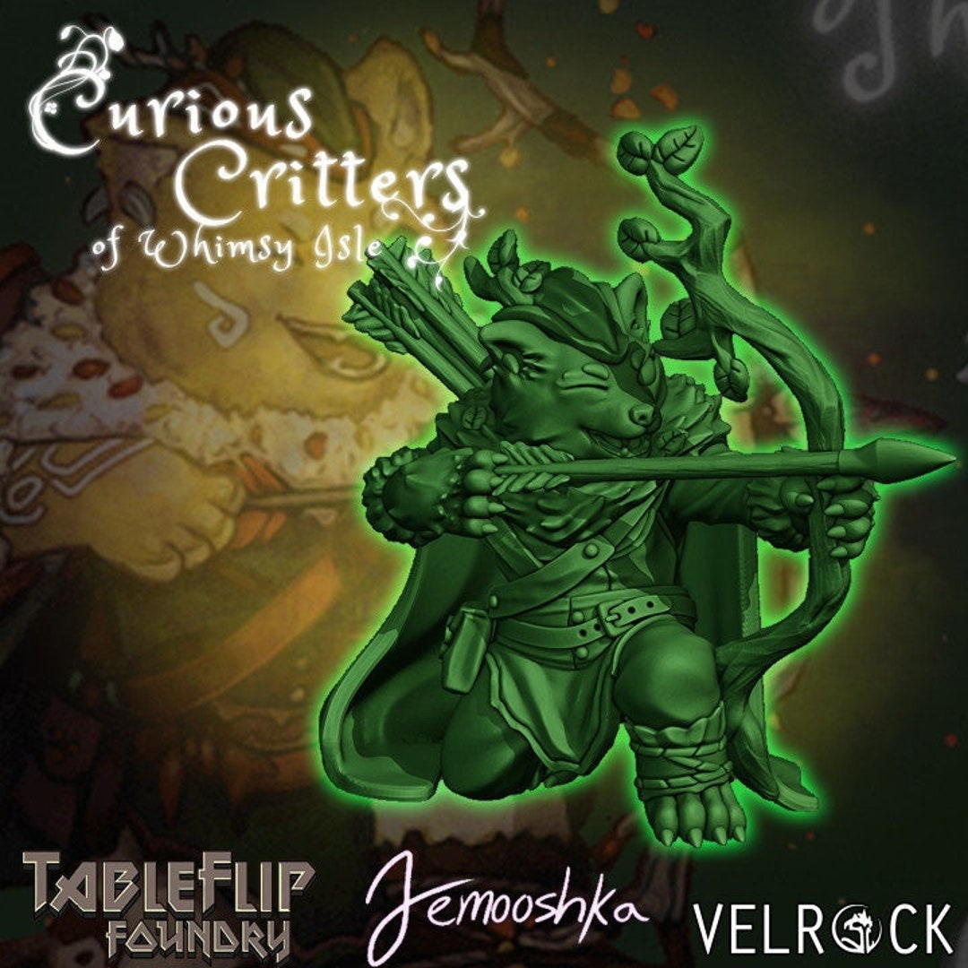 Wolf Ranger Dnd Miniature - Velrock Art Miniatures - Etsy