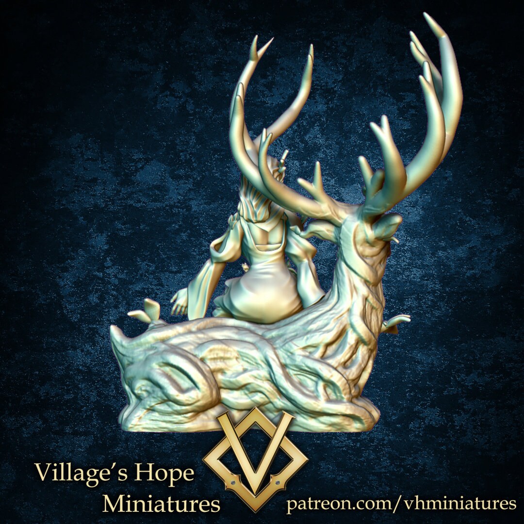 Nature Goddess Gaia 75mm 28mm Dnd Miniature - Village's Hope Miniatures ...