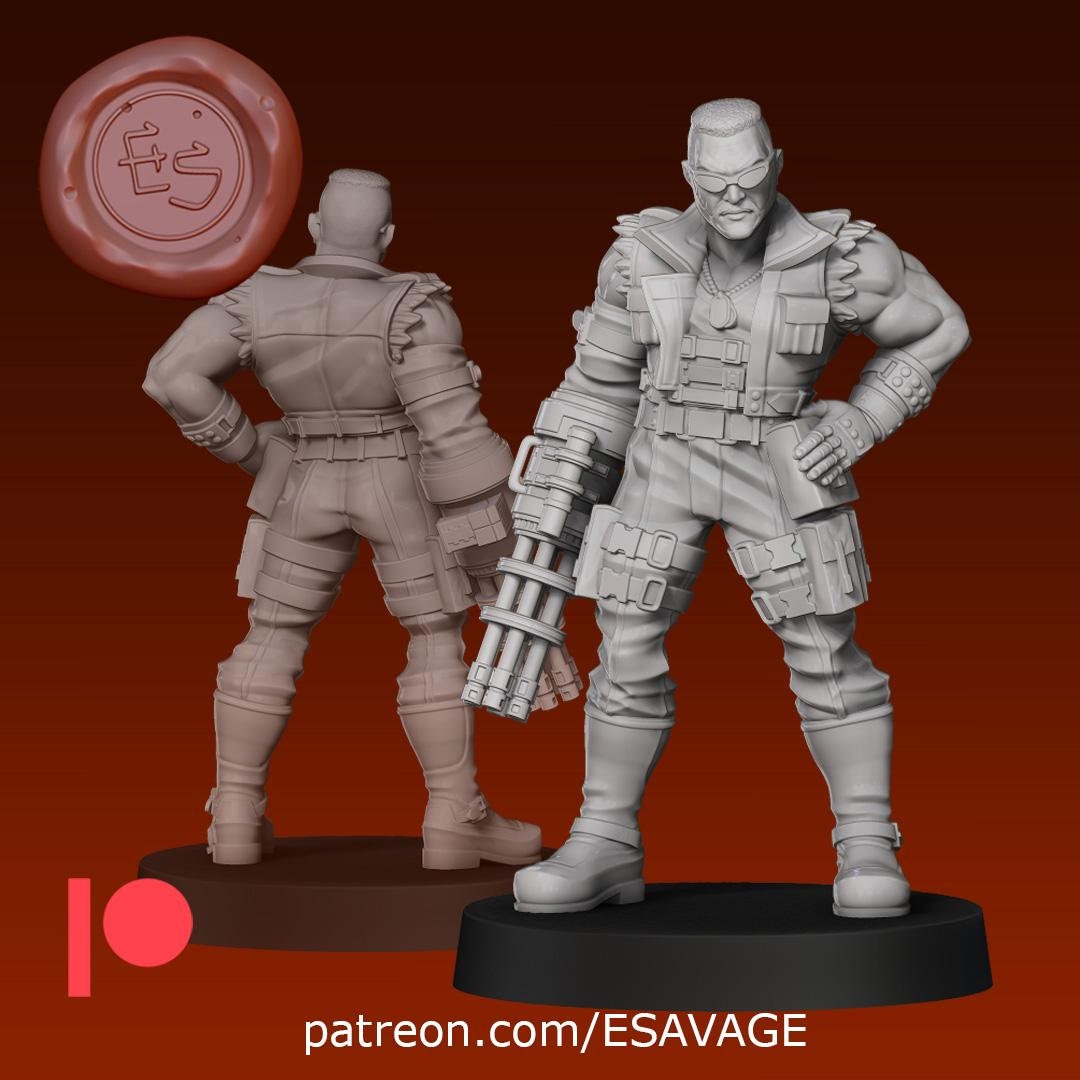 The Avalanche 32mm Dnd Miniature - Ethan Savage Studios - Etsy
