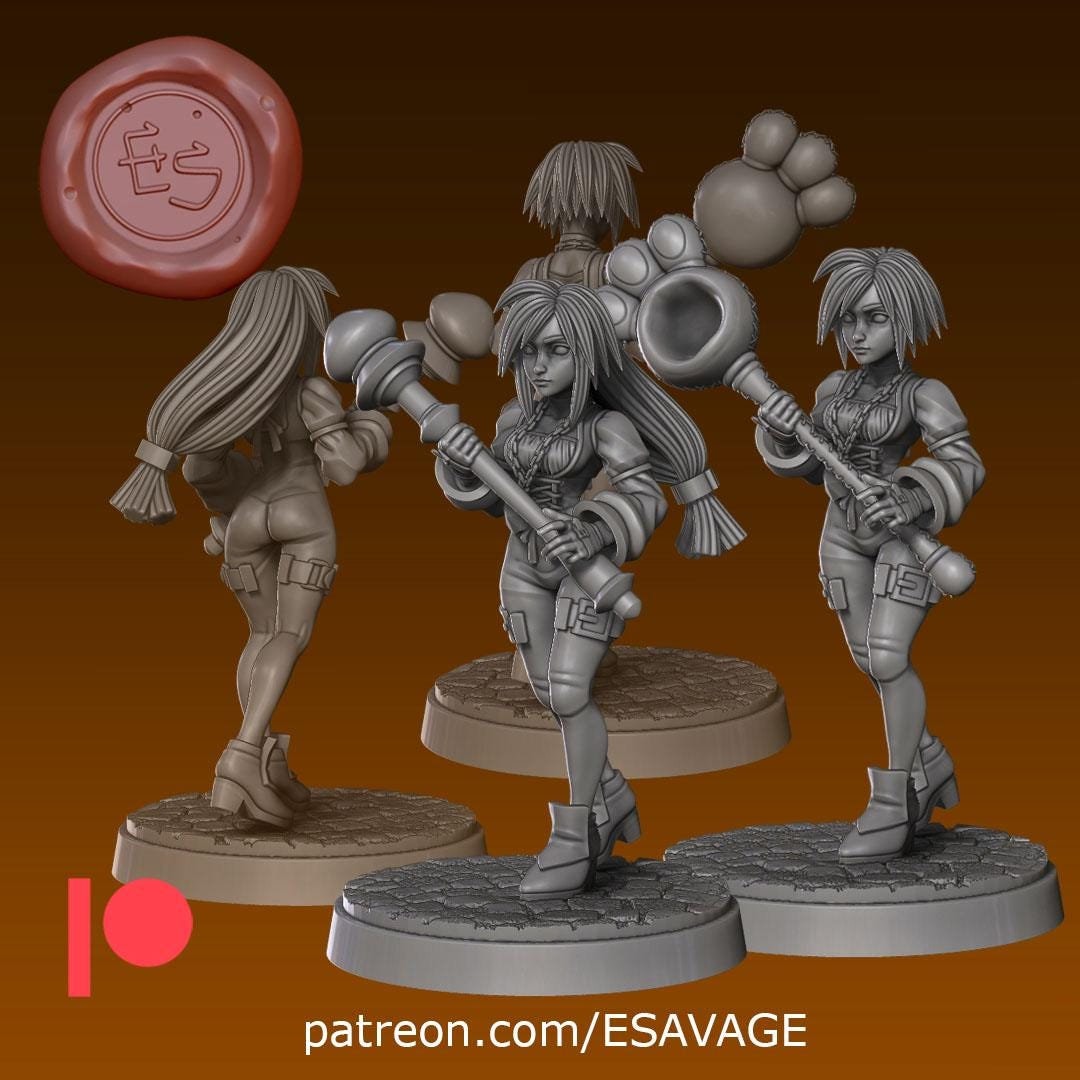 Runaway Princess 32mm Dnd Miniature - Ethan Savage Studios - Etsy
