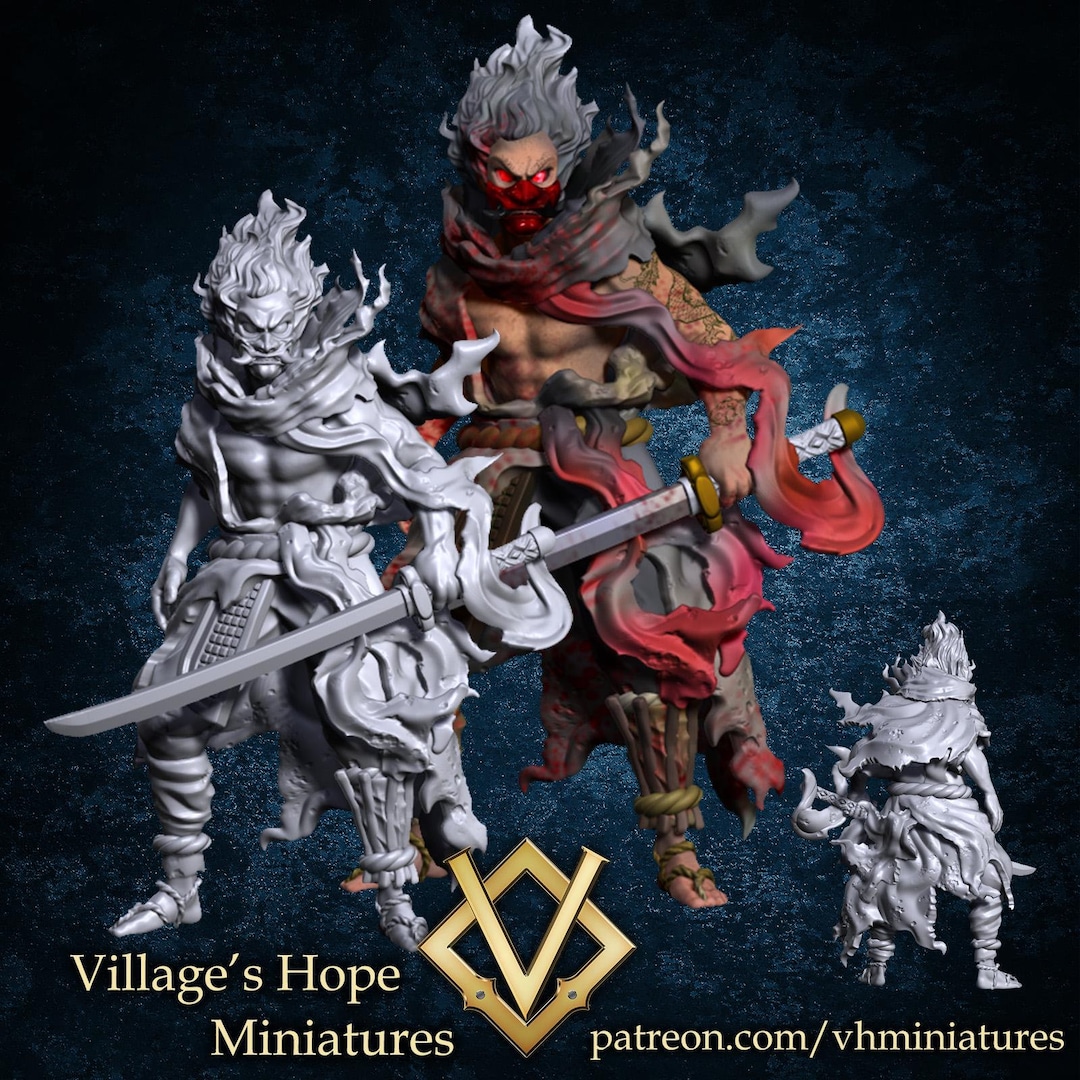 Asura Demon 28mm Dnd Miniature - Etsy