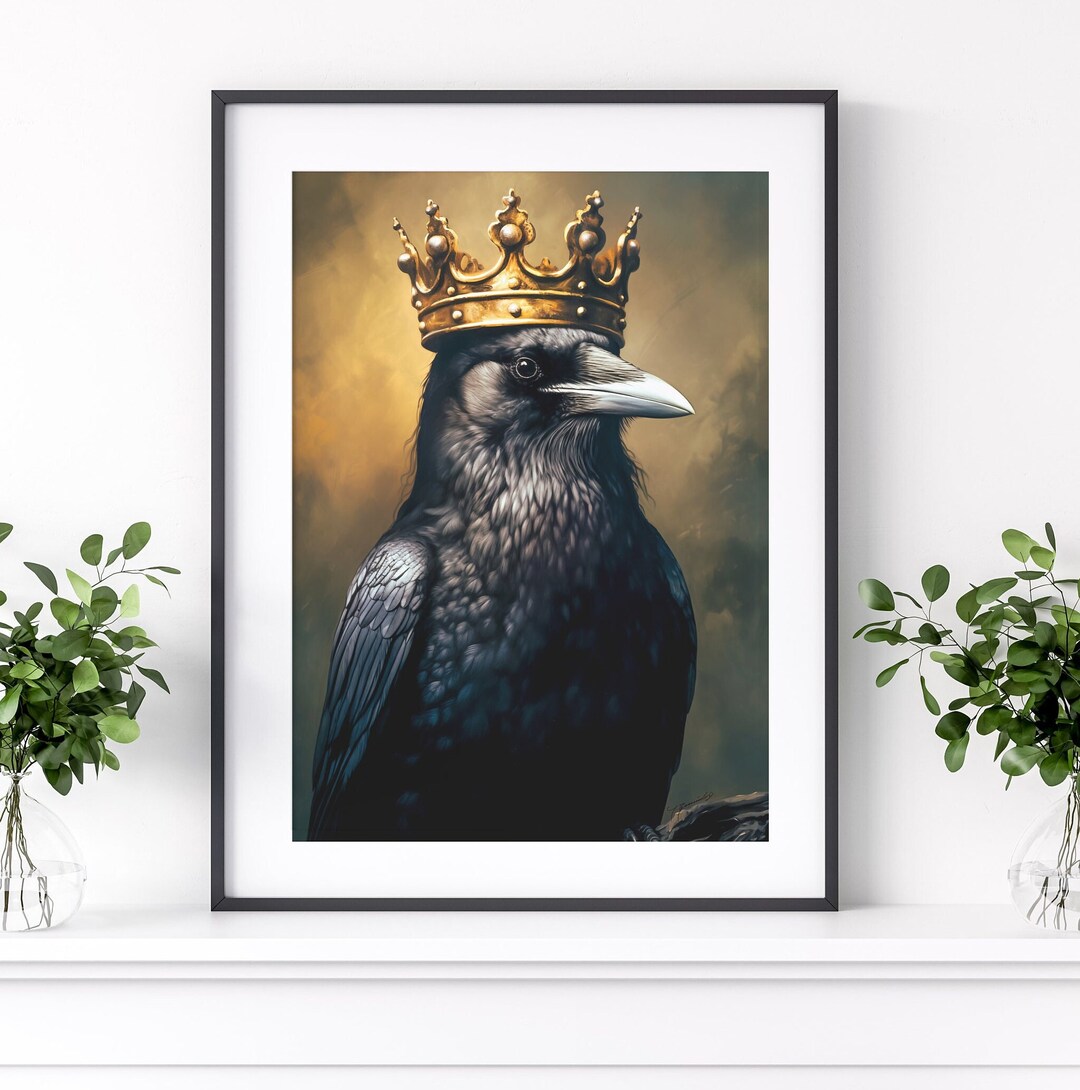 Digital Prints | the King Crow by J.bermudez | Office Decor | Home ...
