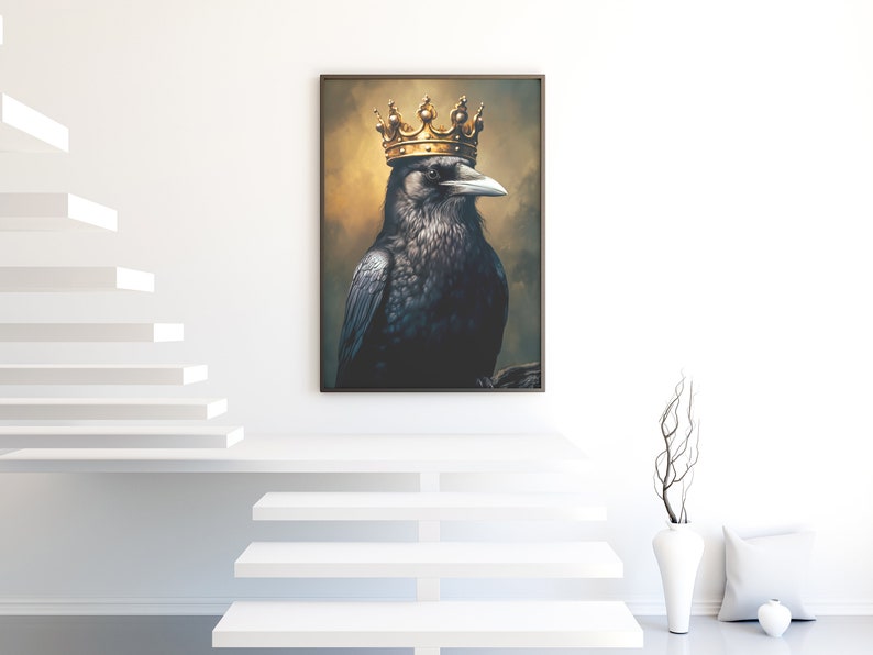 Digital Prints | the King Crow by J.bermudez | Office Decor | Home ...