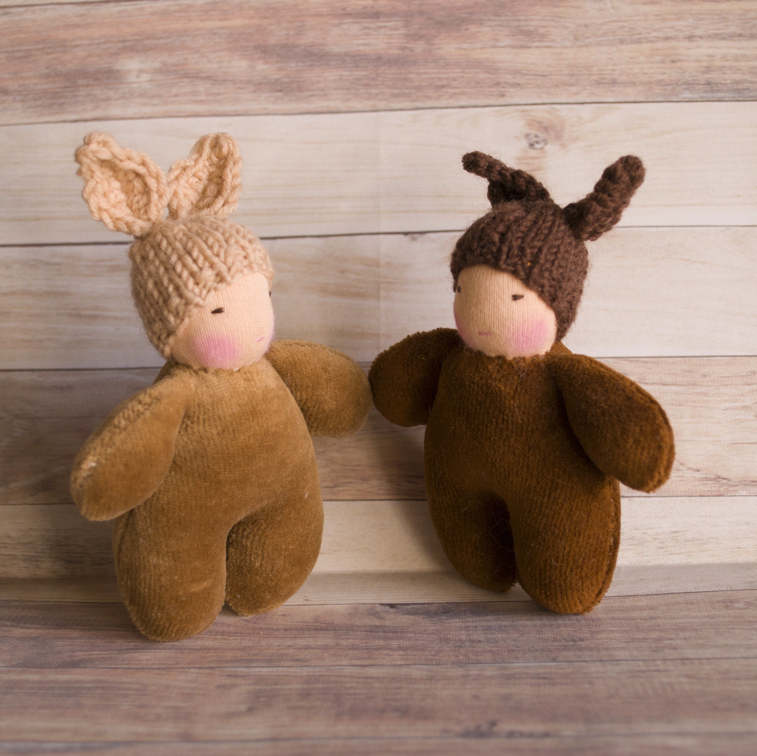 Waldorf Little Bunny Doll Pocket Baby Doll Waldorf Easter Doll - Etsy UK