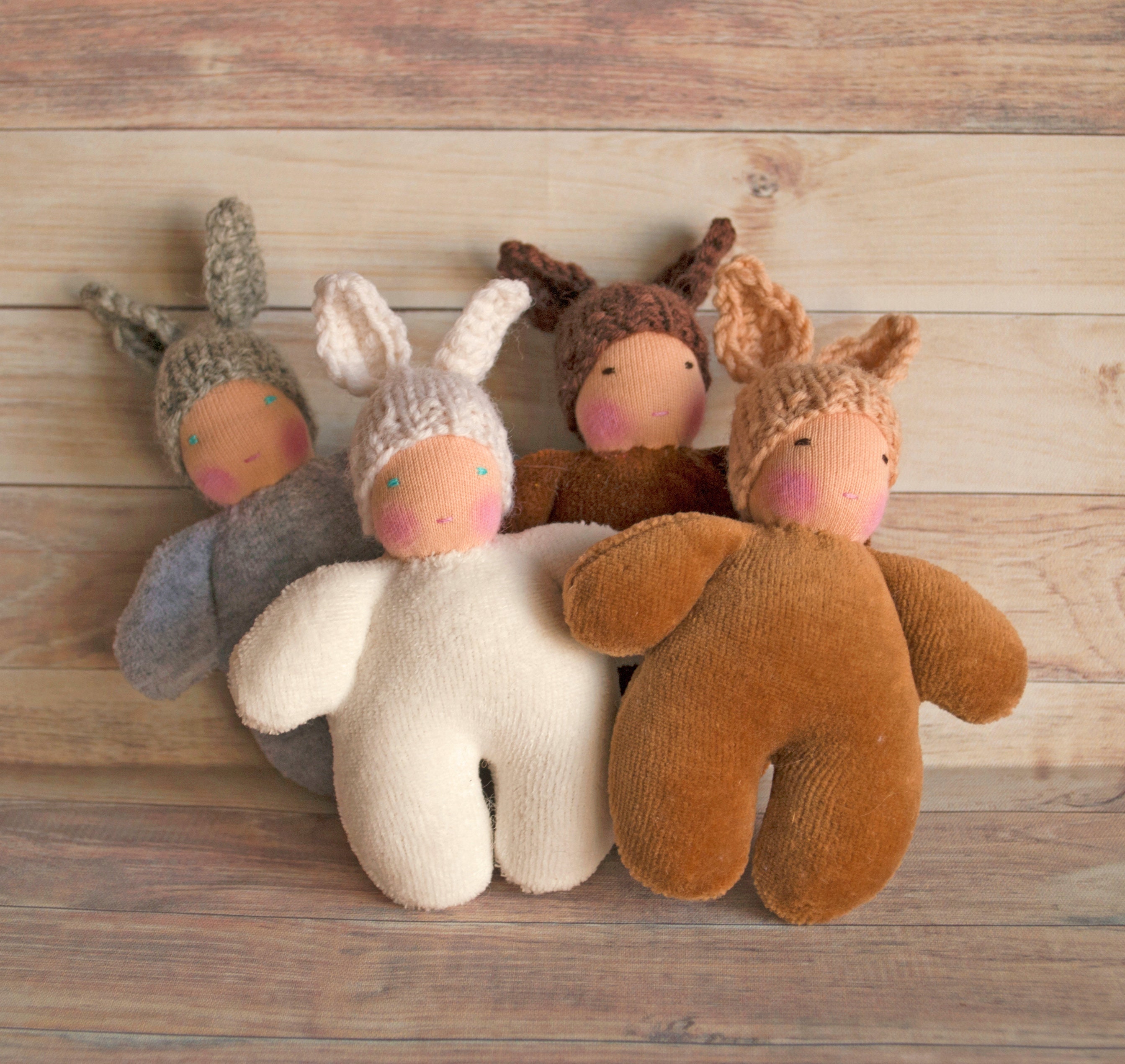 Waldorf Little Bunny Doll Pocket Baby Doll Waldorf Easter Doll - Etsy UK