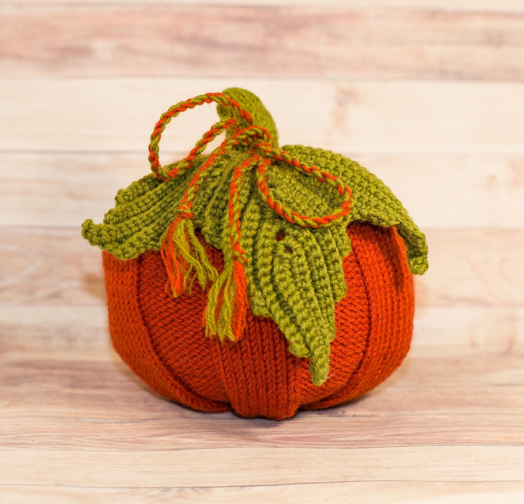 Waldorf Pumpkin Decor Thanksgiving Autumn Decor Knitted Pumpkin Harvest ...