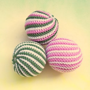 Waldorf Inspired Colorful Balls Wool Rainbow Balls Organic Ball Baby ...