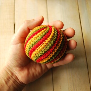 Waldorf Inspired Colorful Balls Wool Rainbow Balls Organic Ball Baby ...