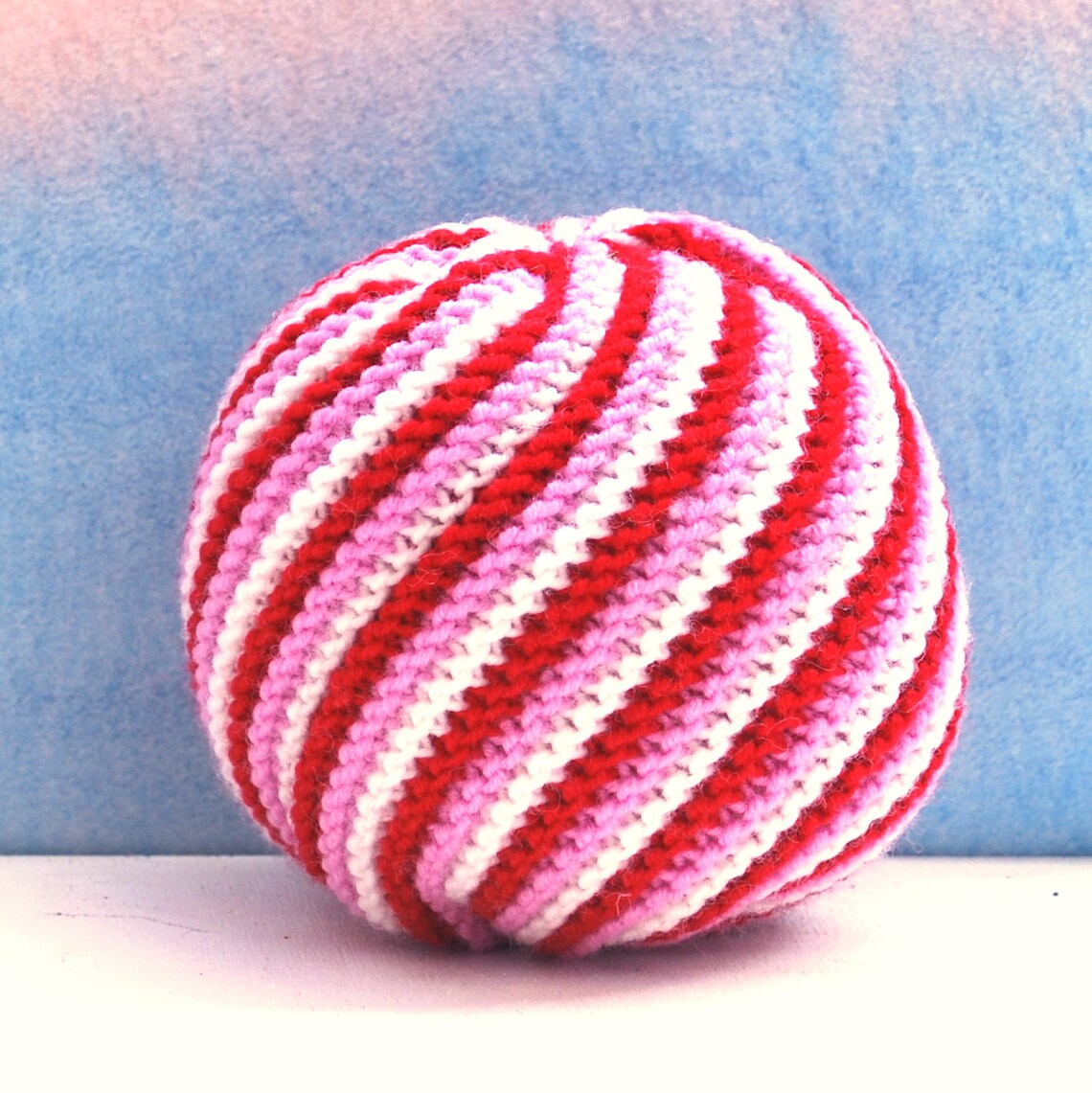 Colorful Balls Rainbow Balls Balls Knit Montessori Balls Balls Knitted ...