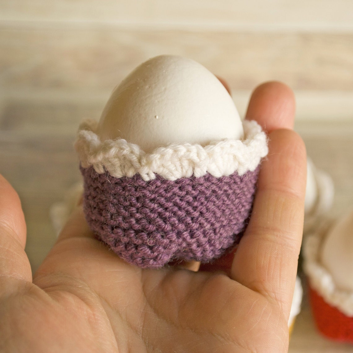 Wool Knit Easter Eggs Warmer Easter Egg Cozy Cover Easter - Etsy