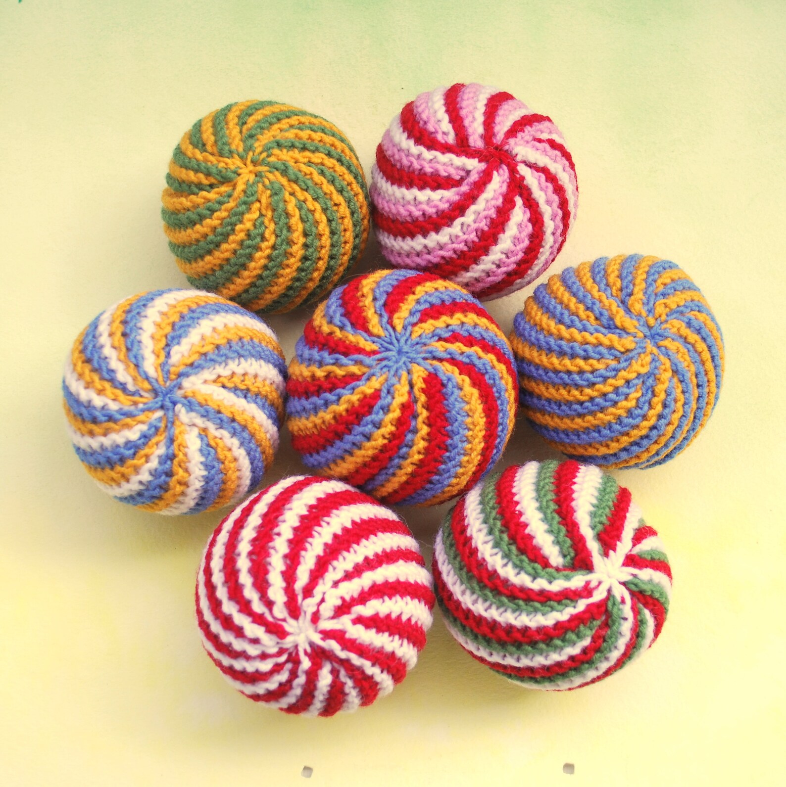 Waldorf Inspired Colorful Balls Wool Rainbow Balls Organic - Etsy