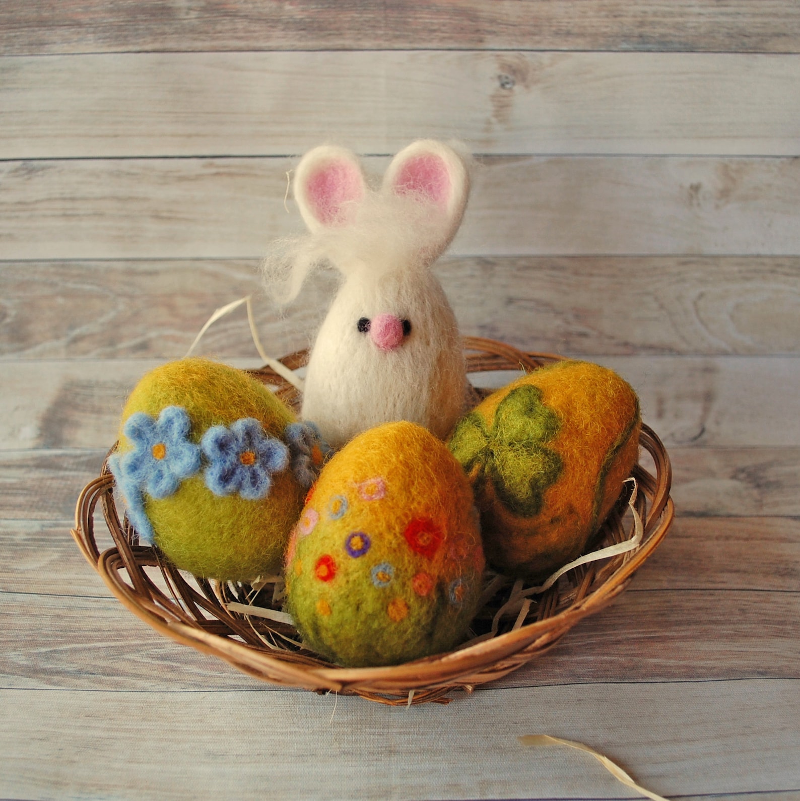 Needle Felted Egg Summer Ornament Felt Egg Easter Decorations - Etsy