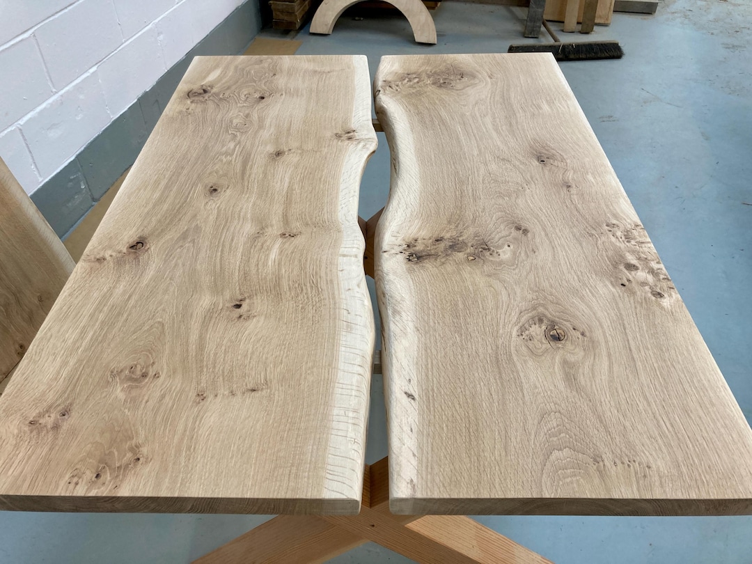 Solid Wood Oak Slabs & Boards - Live Edge - Kiln Dried - Etsy UK