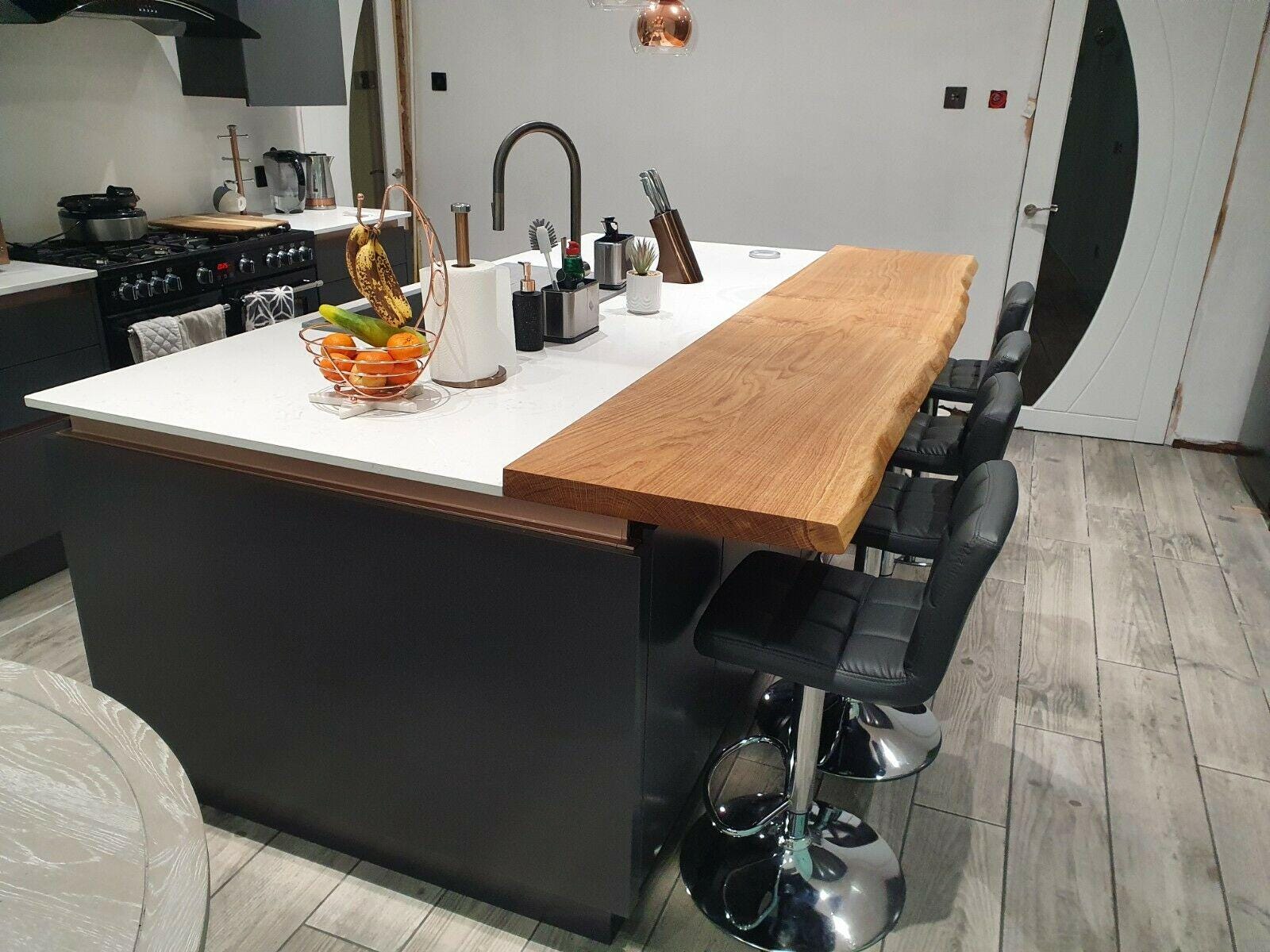 Solid Wood Oak Slabs & Boards - Live Edge - Kiln Dried - Etsy UK