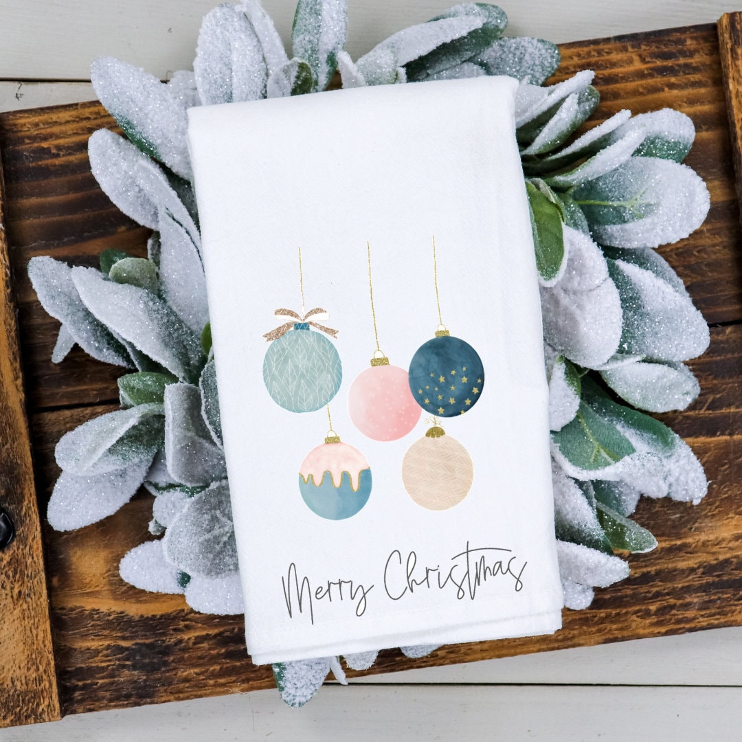 Christmas Tea Towel Christmas Decor Christmas Gift Idea Merry Christmas ...